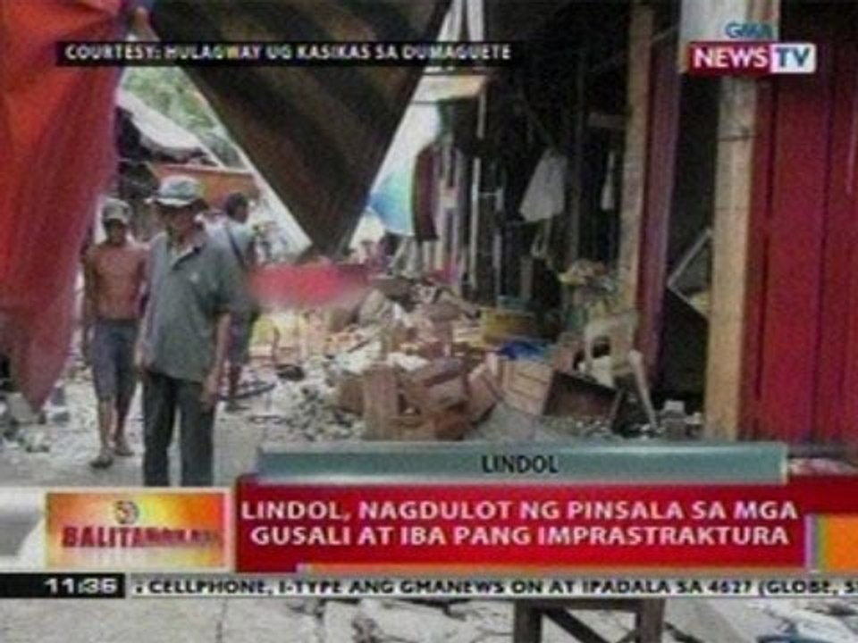 BT: Lindol, nagdulot ng pinsala sa mga gusali at iba pang ...