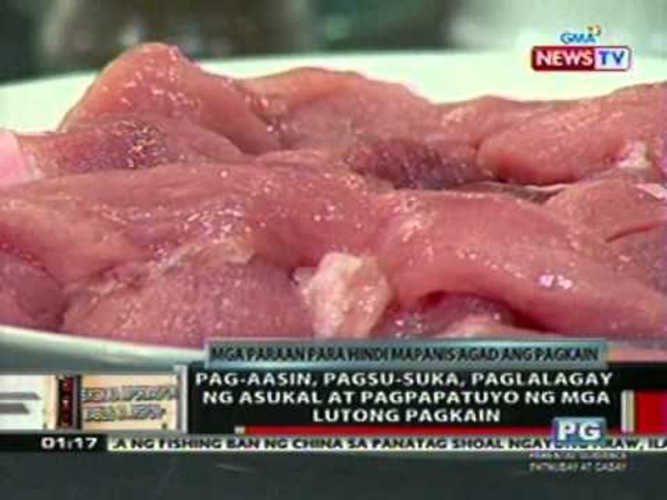 OC: Pag-aasin, pagsu-suka, paglalagay ng asukal at pagpapatuyo ng mga ...