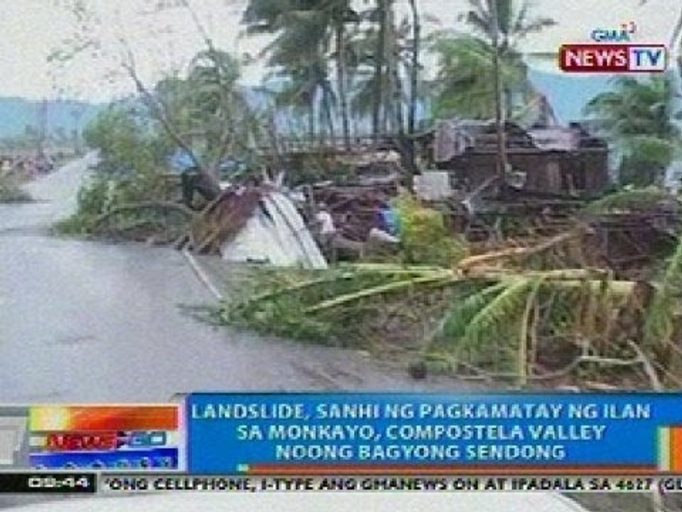 NTG: Landslide, sanhi ng pagkamatay ng ilan sa Monkayo, ComVal noong ...