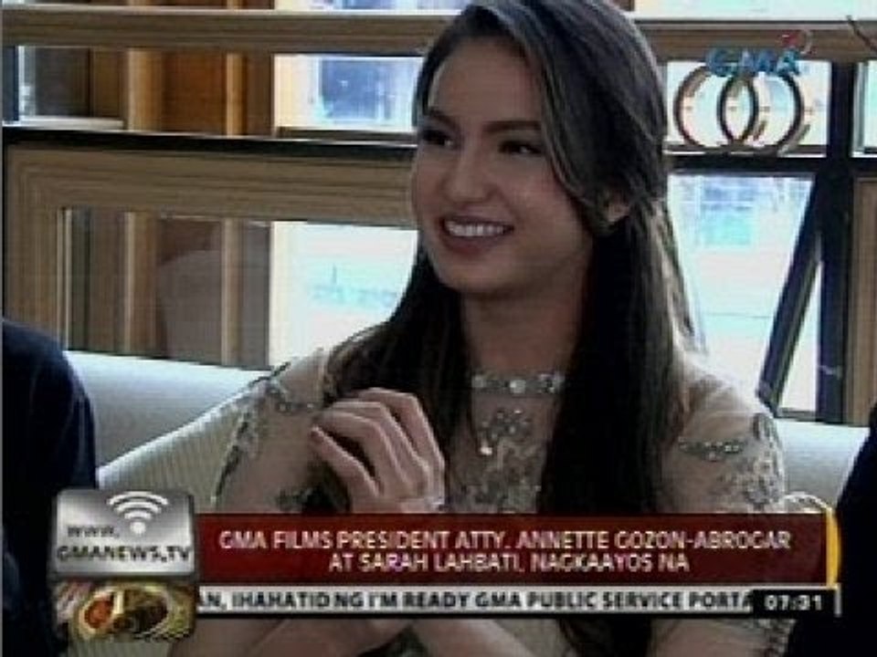 24Oras: GMA Films President Atty. Annette Gozon-Abrogar at Sarah ...