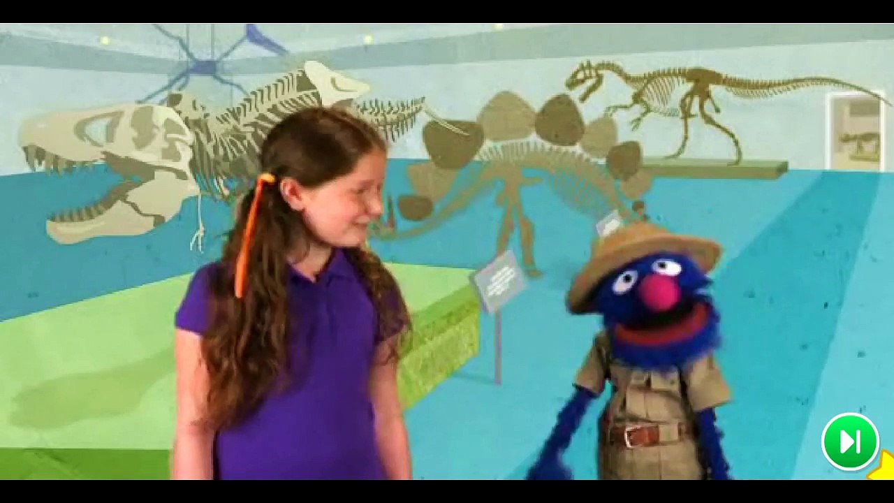 SESAME STREET Game: Grover Digging For Dinosaurs - Dailymotion Video