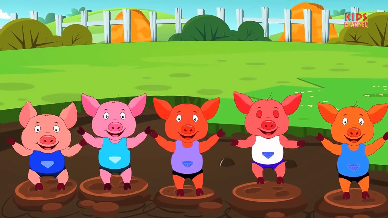 Five Little Pigs _ Five Little Piggies _ Original Rhyme By Kids Channel ...