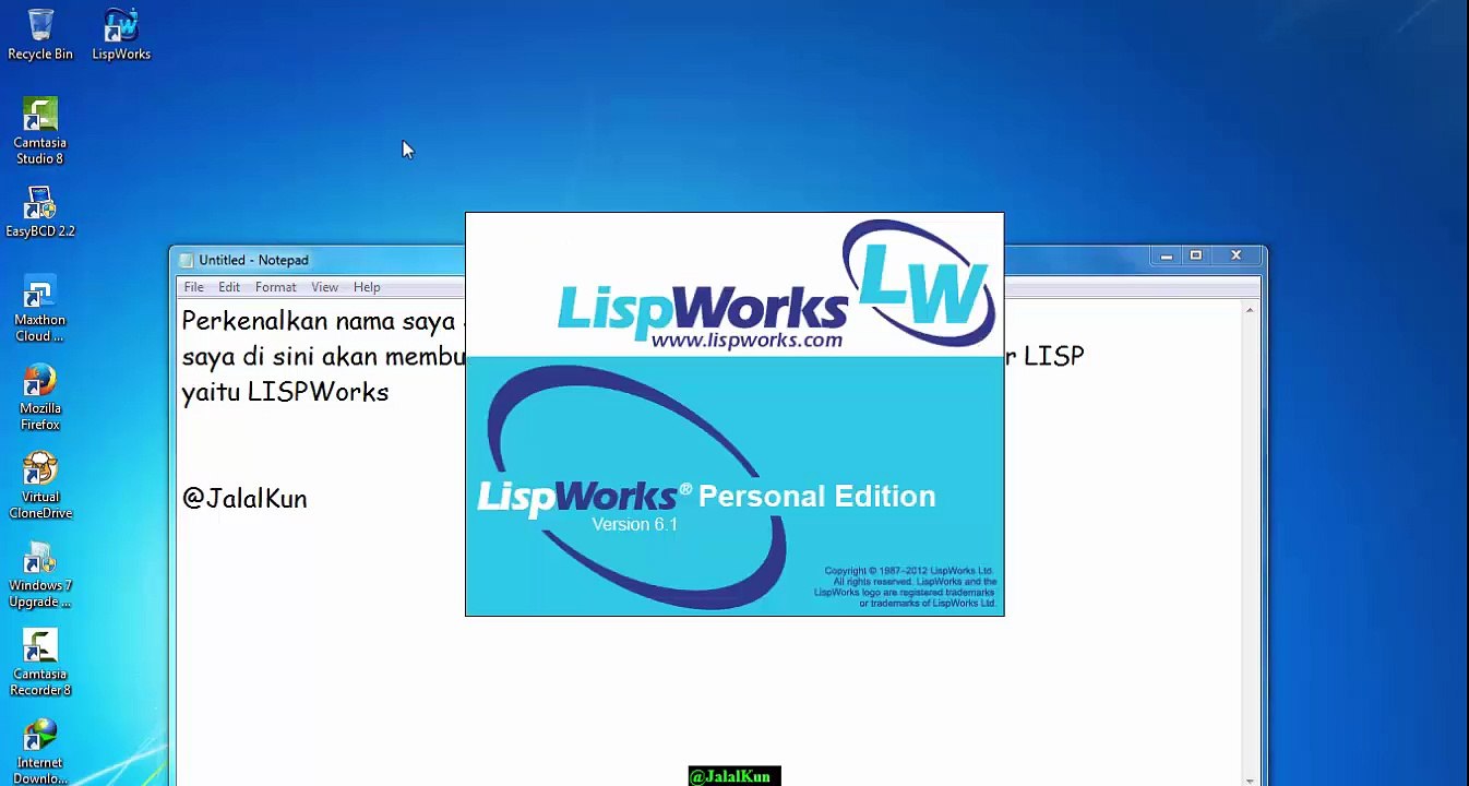 1 menggunakan LISPWorks (mute) - Video Dailymotion