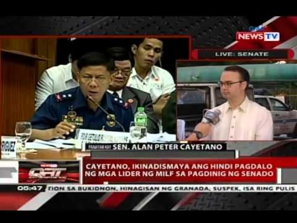 QRT: Panayam kay Sen. Alan Peter Cayetano - video Dailymotion