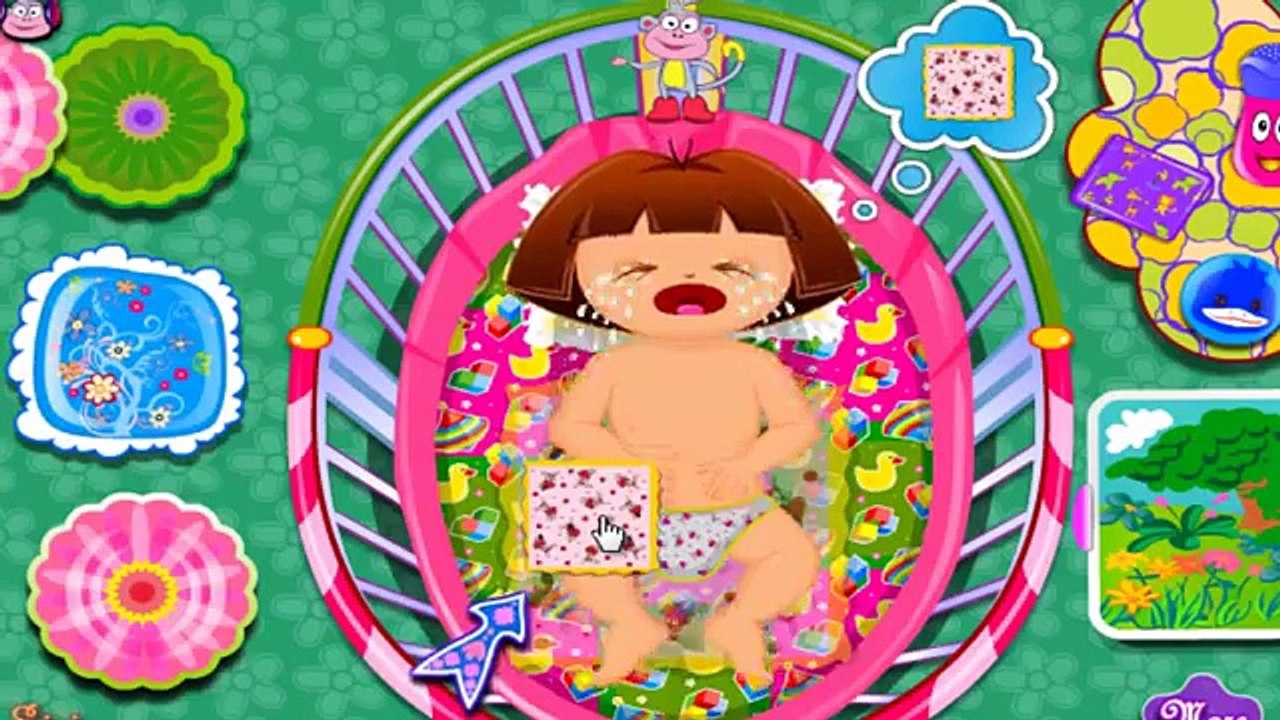 Dora The Explorer Baby Crying - Baby Dora Diaper Change Cartoon Game ...