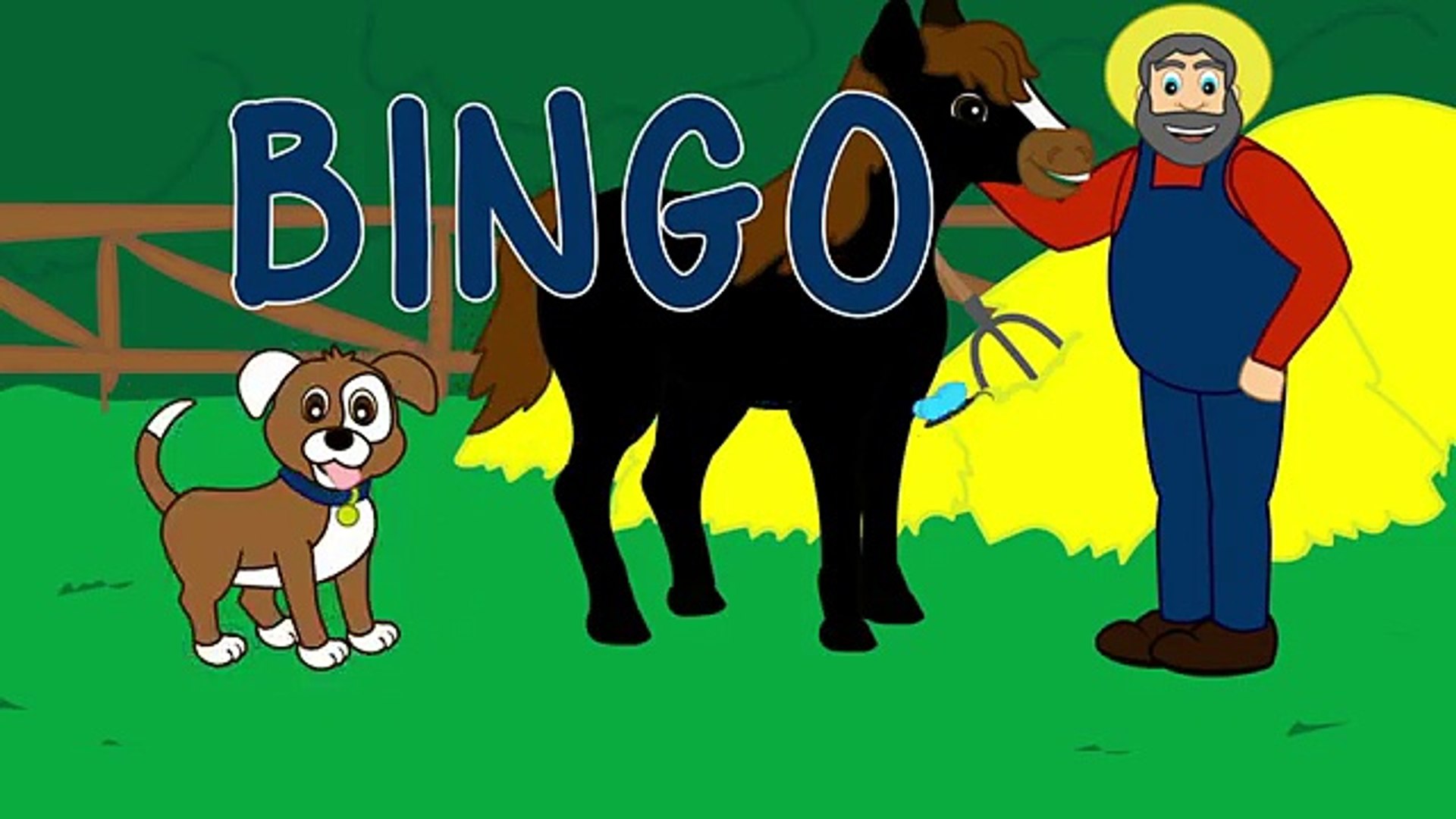 Bingo Dog Song • Educational Nursery Rhymes Song with Lyrics • Animated ...