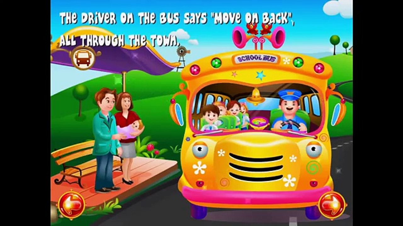 Wheels On The Bus Go Round And Round - 3D Animation Kids Songs ...
