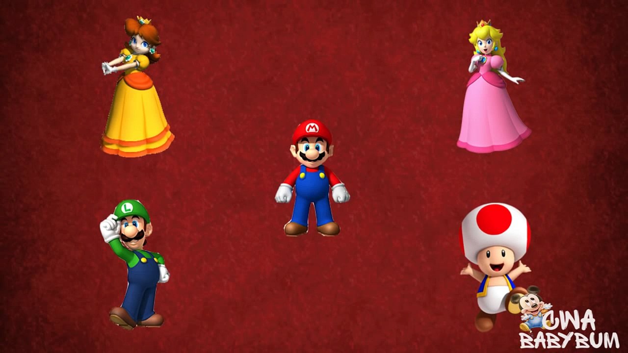 Super Mario Daddy Finger - Finger Family Parody Song Nursery Rhyme ...