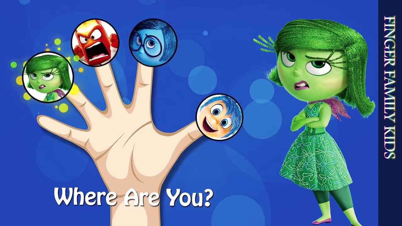 Disney Pixar Inside Out Finger Family Song 3d Nursery Rhyme Playlist