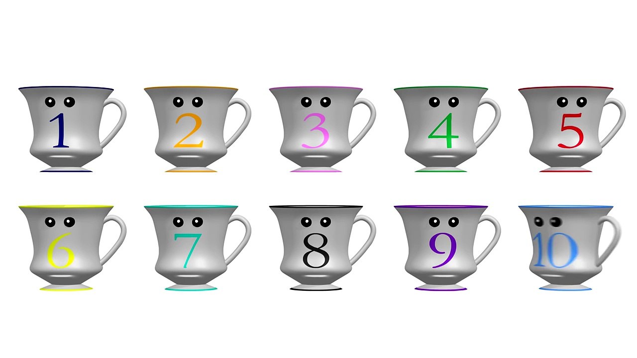 Teacups Teach Numbers & Counting for Kids - Dailymotion Video