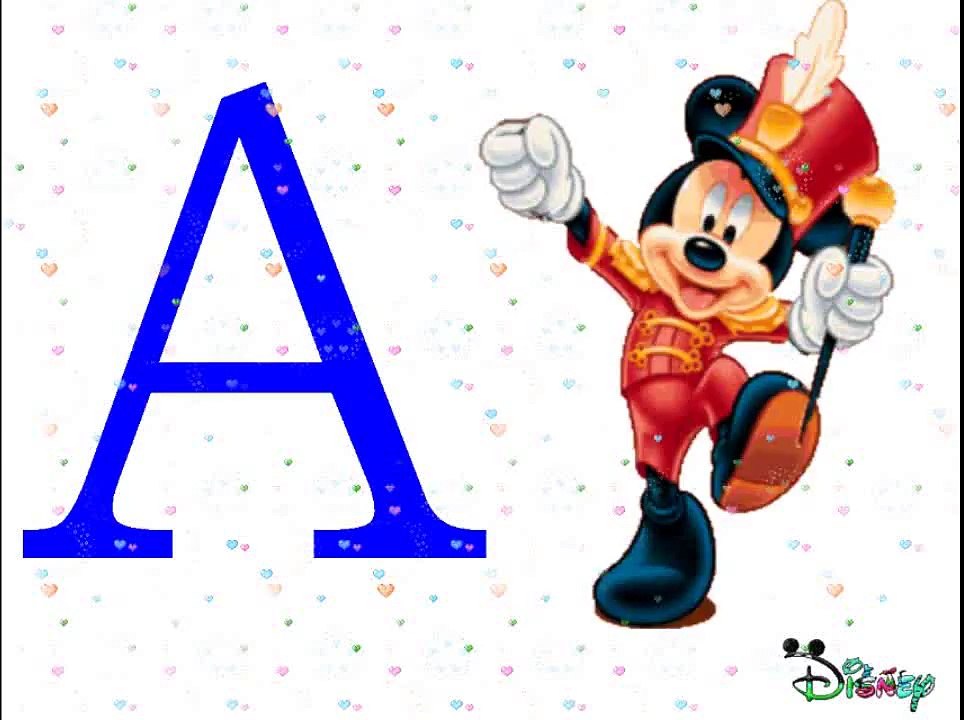 ABC Disney Alphabet Song - abc song for children - Nursery Rhyme for ...