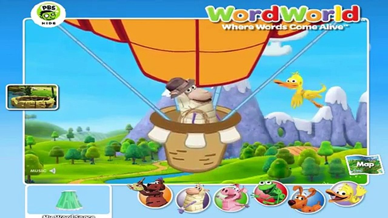 WordWorld - Alphabet Falls - WordWorld Games - PBS Kids - Vidéo Dailymotion