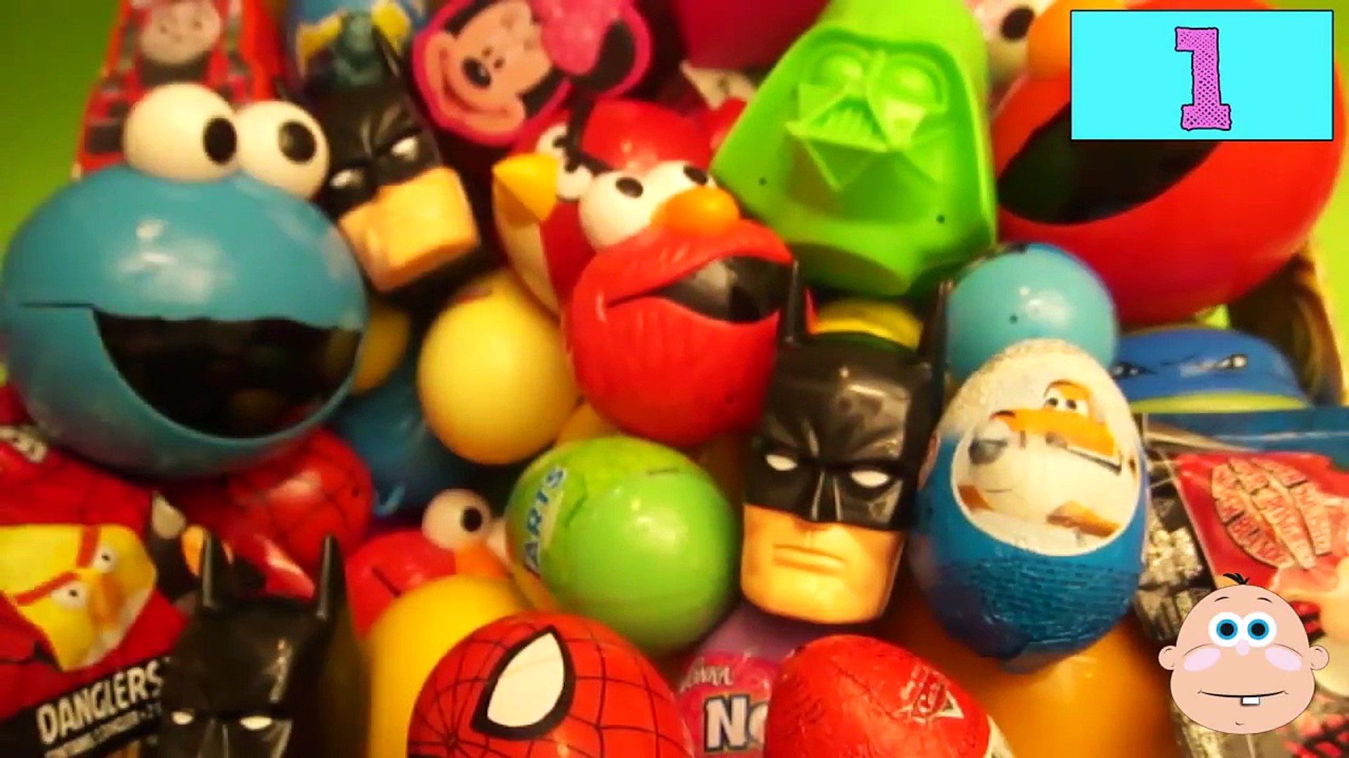 New Huge 101 Surprise Egg Opening Kinder Surprise Spider Surprise Egg