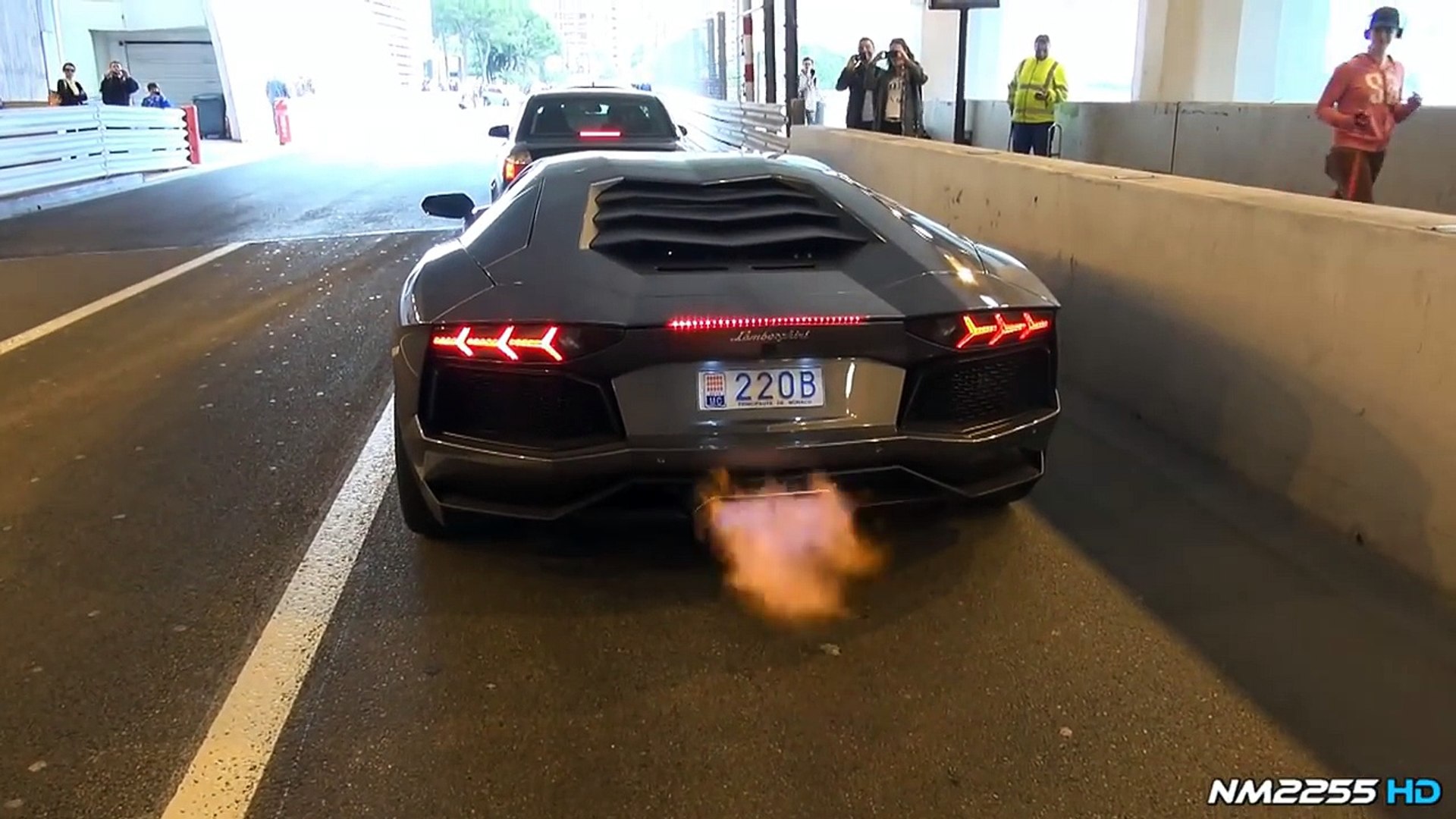 Lamborghini Car Exhaust Flames