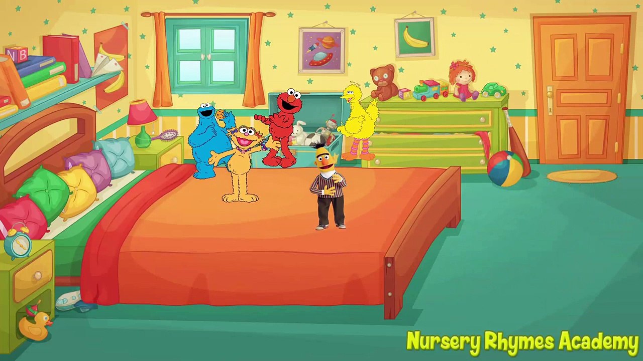 Five Little Elmos Jumping On The Bed Childrens Nursery Rhyme – Видео ...