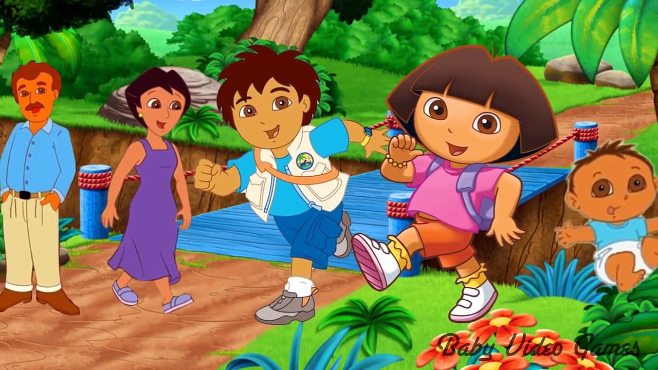 Dora the Explorer Finger Family Songs - Daddy Finger Family Nursery ...