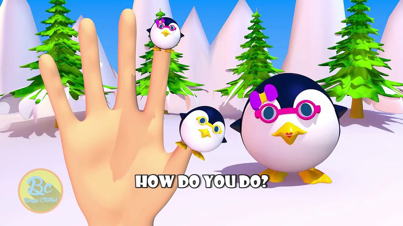 Little Penguin Finger Family | Nursery Rhymes | 3D Animation In HD From ...