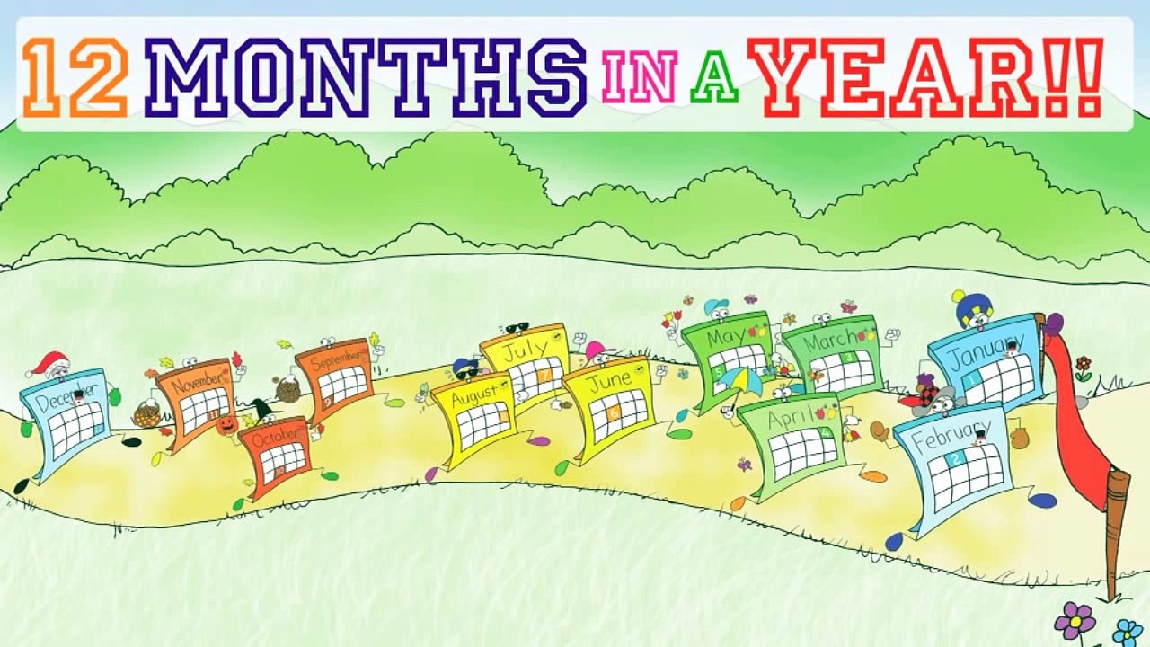 12 Months In A Year Chant for Kids - Months of the Year Song - ELF Kids ...