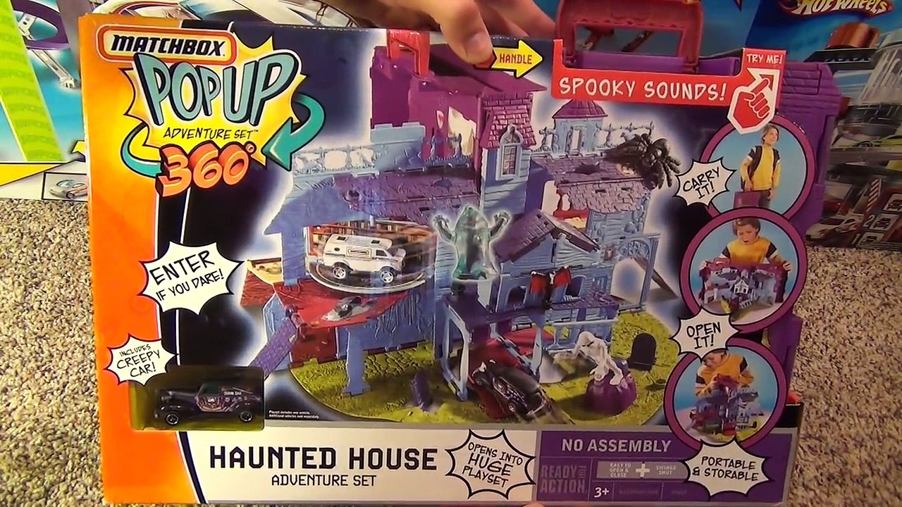 Matchbox Haunted House Giant Pop Up Adventure Set with Spooky Sounds ...
