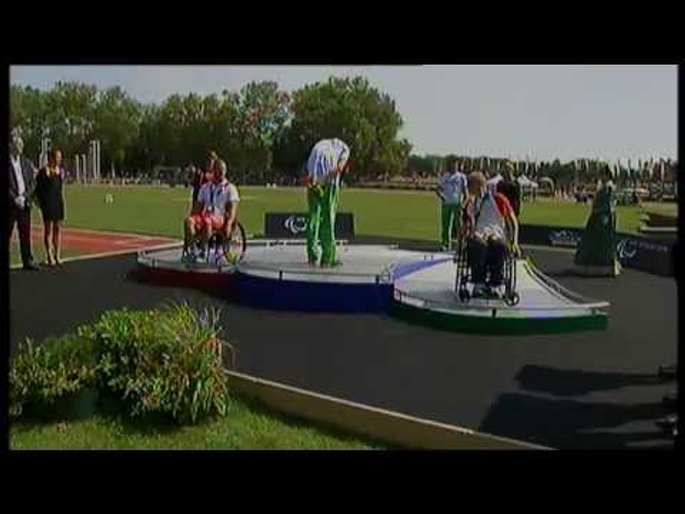 Athletics men's club throw F31/32/51 Medal Ceremony 2013 IPC Athletics ...