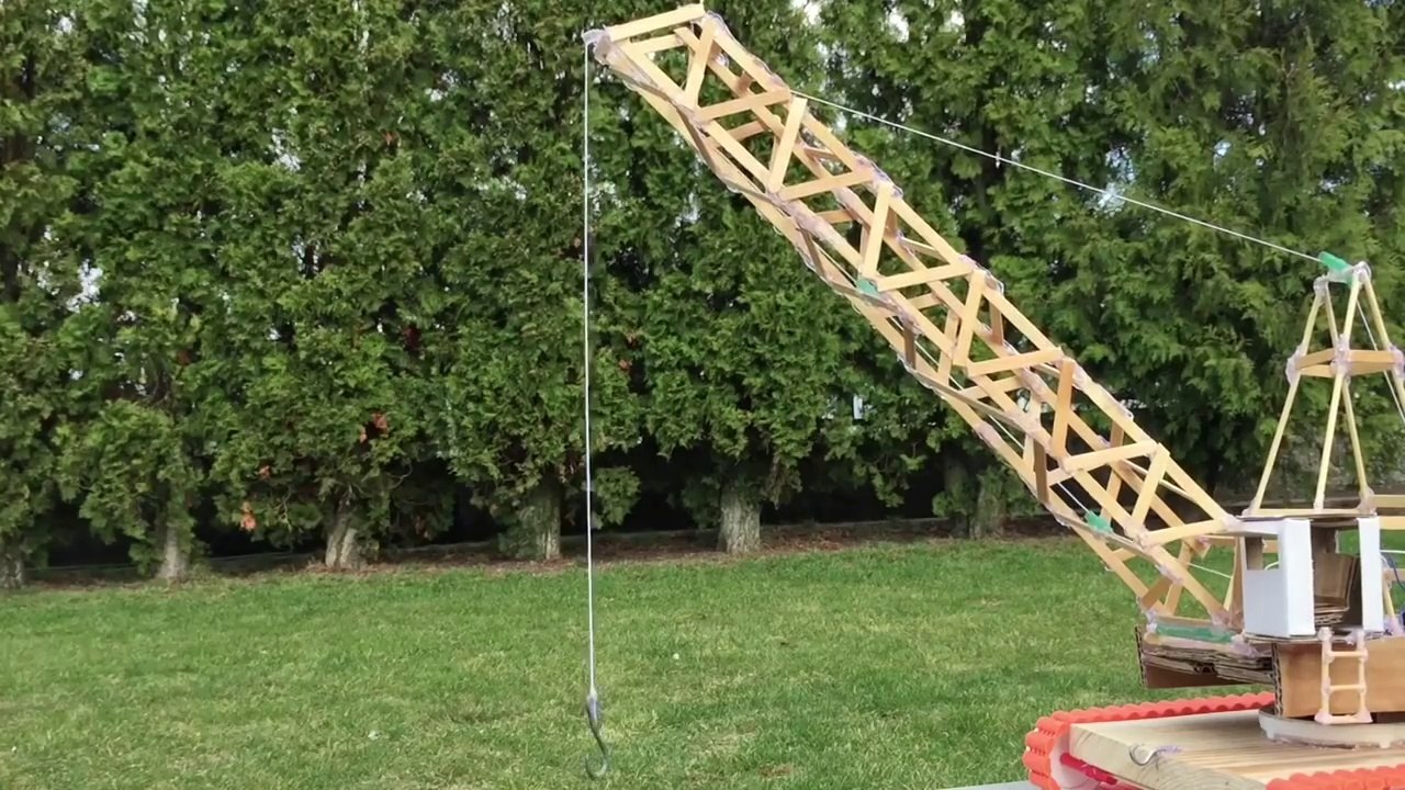 How to Make an Electric Crane with Remote Control out of Popsicle ...