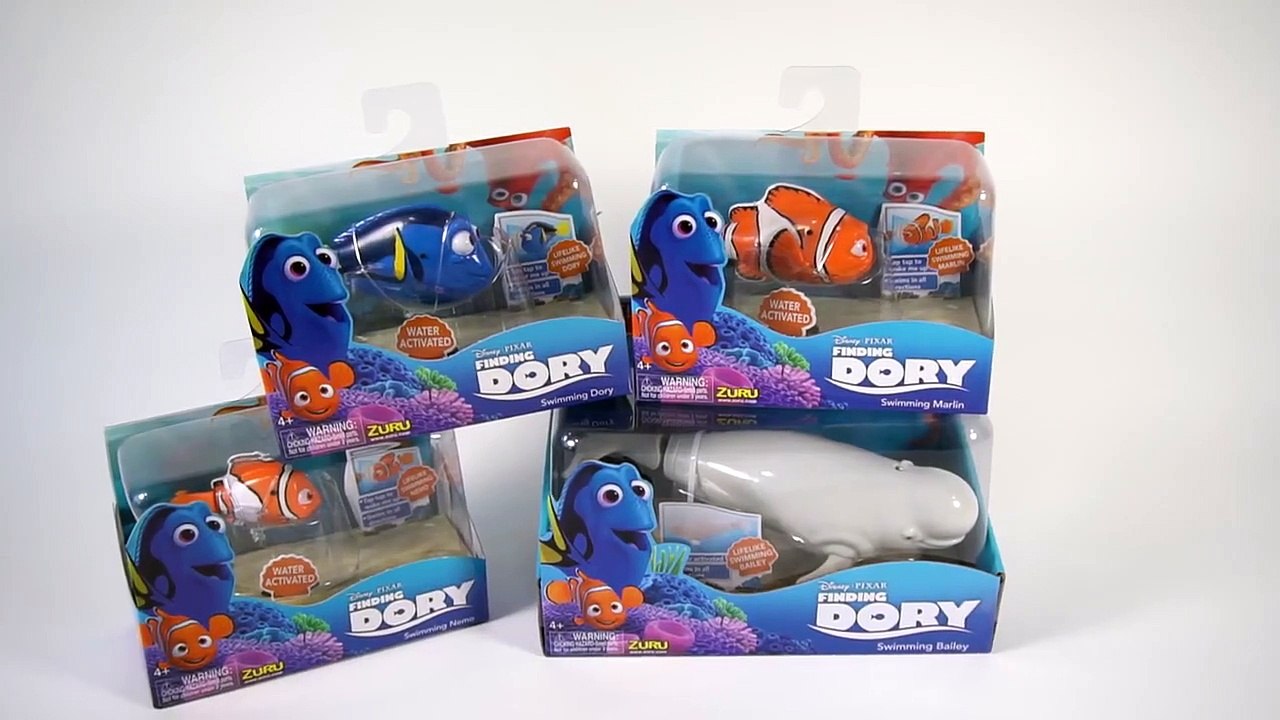 FINDING DORY SWIMMING FISH TOYS IN THE POOL OR TUB NEMO MARLIN MR RAY ...