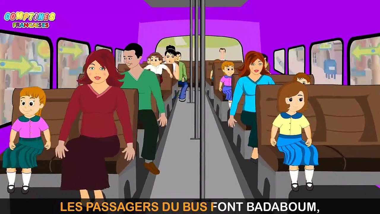 Les roues de l'autobus _ Wheels on the bus in Fr - video Dailymotion