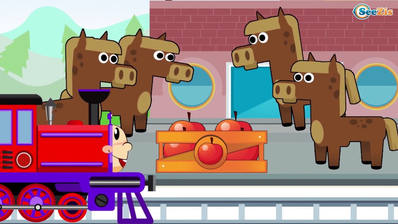 Learn Colors With Little Train - Animation Cartoons - Video For Kids ...