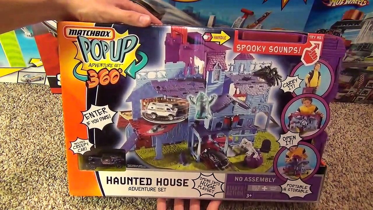 Matchbox Haunted House Giant Pop Up Adventure Set with Spooky Sounds ...