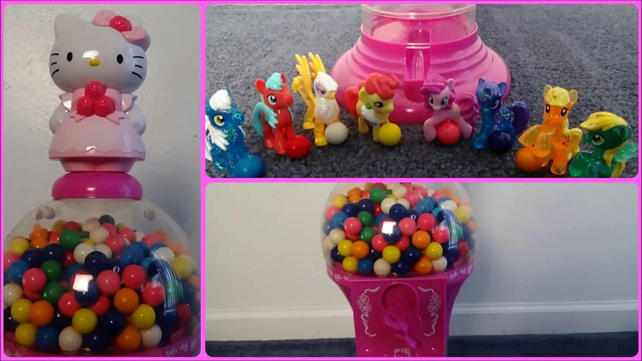 MLP Hello Kitty Gumball Machine Action Mesmerizing My Little Pony Gum ...