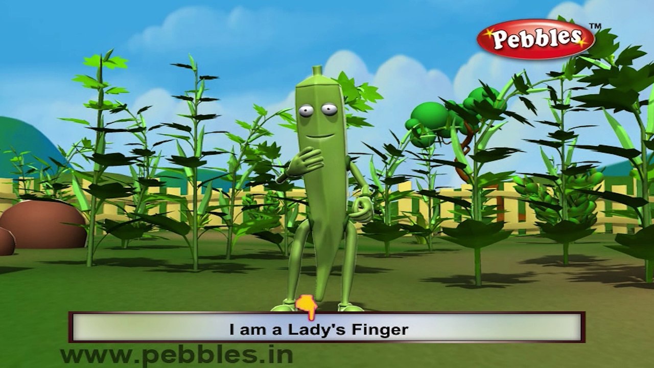 Lady's Finger | 3D animated nursery rhymes for kids with lyrics ...