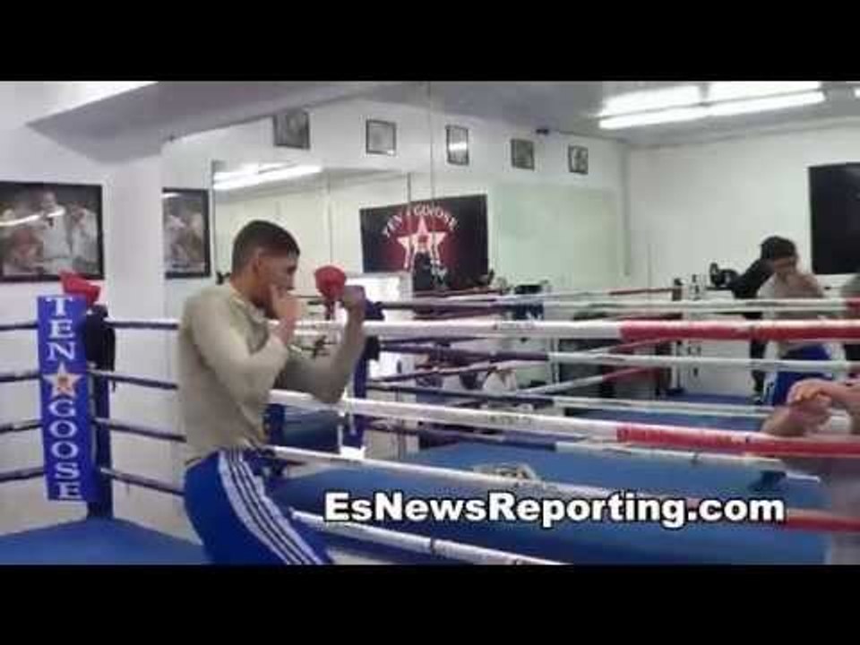 Cuban Boxing Star Marcos Forestal Working Out At Goossen Gym EsNews ...