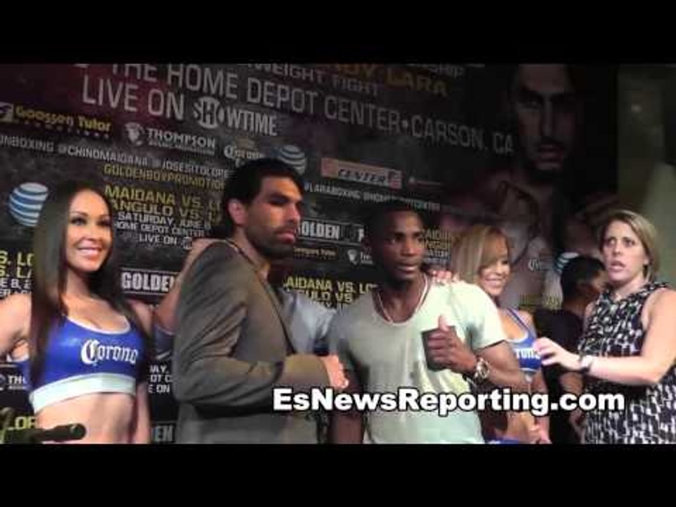 Angulo vs. Lara Face-Off Esnews Boxing - video Dailymotion