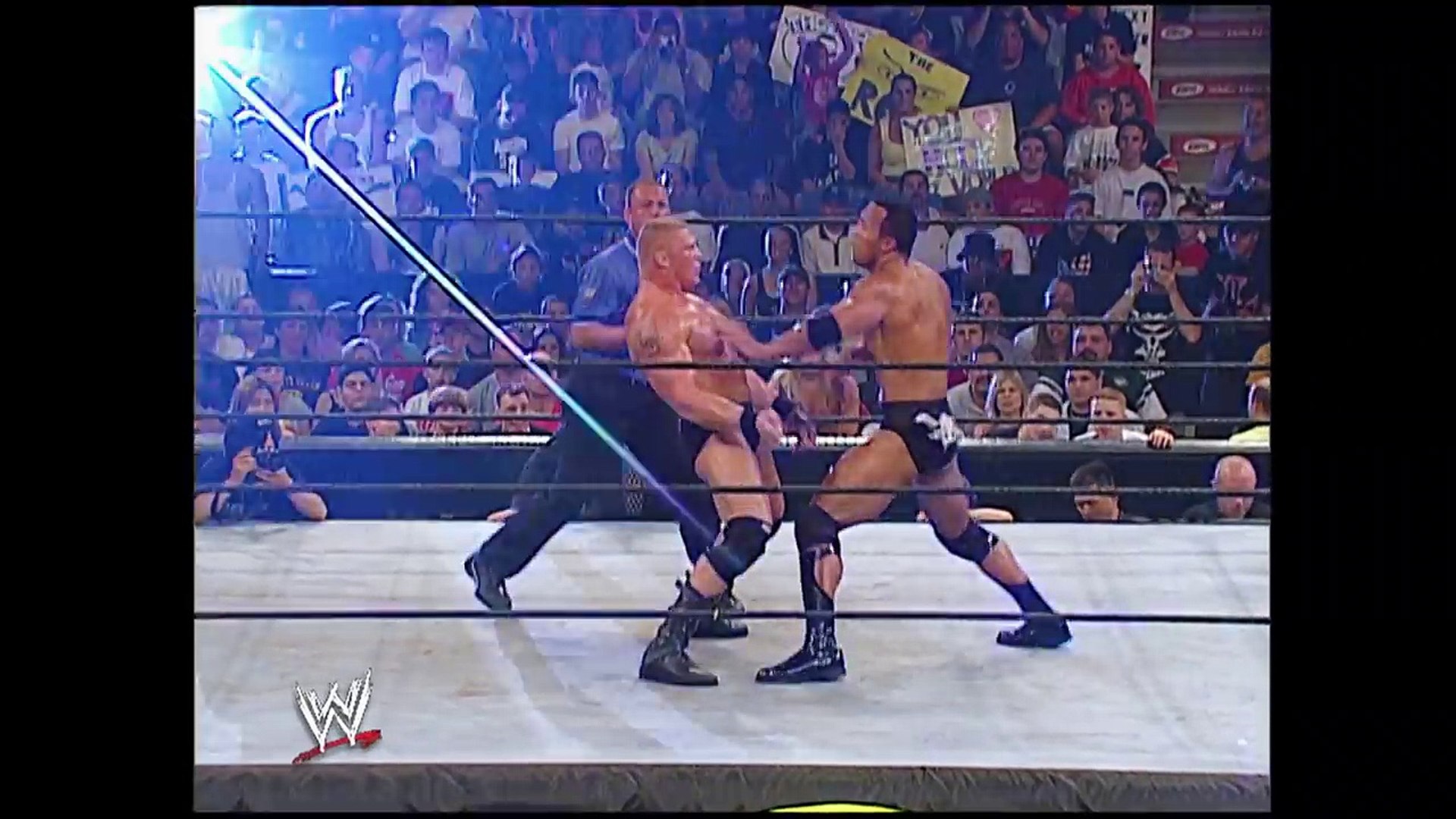 O Rock Vs Brock Lesnar Summerslam 2002
