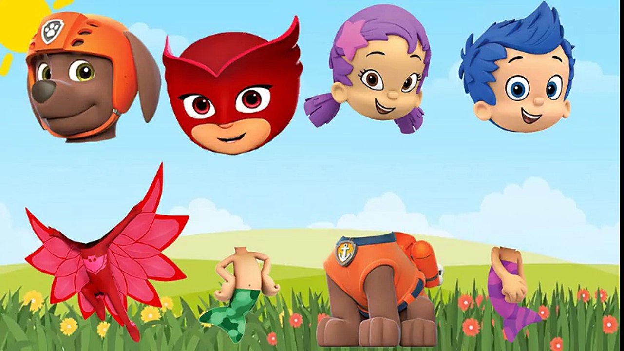 Wrong Heads Pj Mask Paw Patrol Bubble Guppies Finger Family Song ...