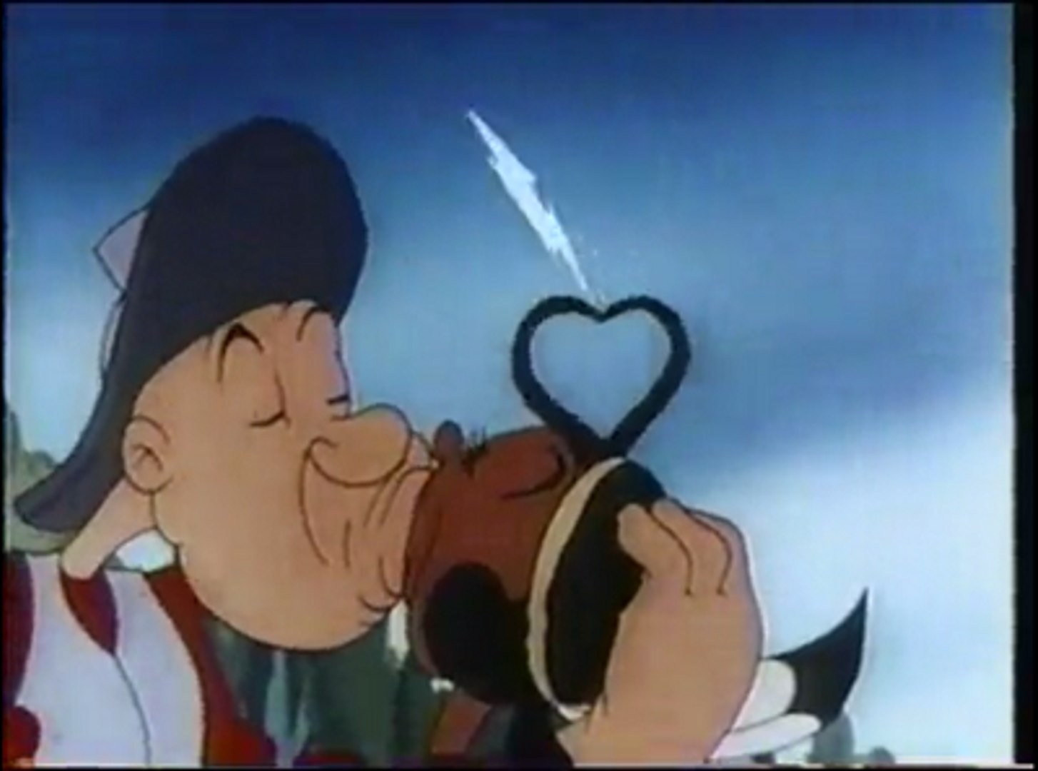 Popeye And Olive Kissing