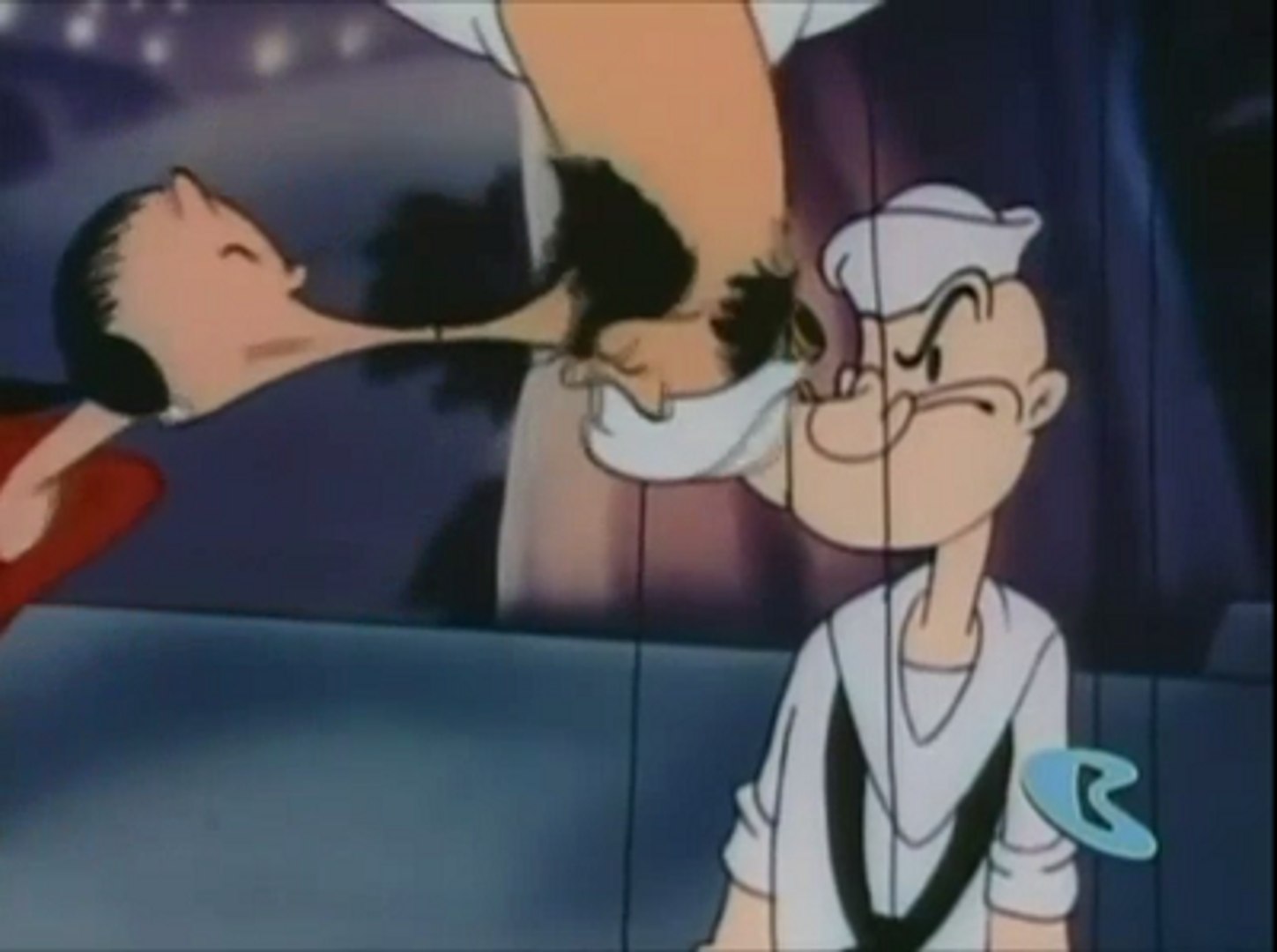 Popeye The Sailor Man And Olive Oil Kissing