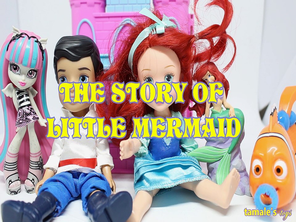 THE STORY OF LITTLE MERMAID TOYS PLAY ARIEL PRINCE ERIC ROCHELLE GOYLE ...