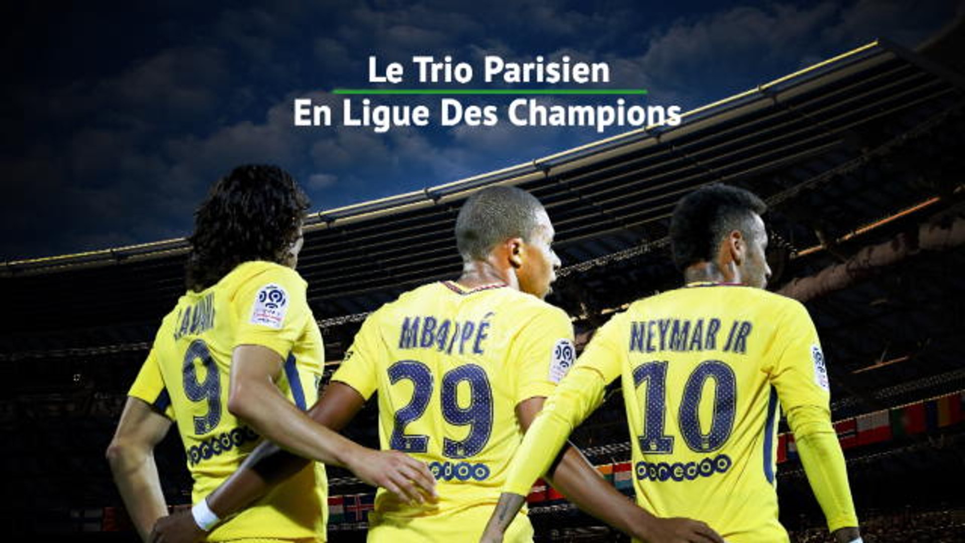 PSG - Le trio offensif en Europe