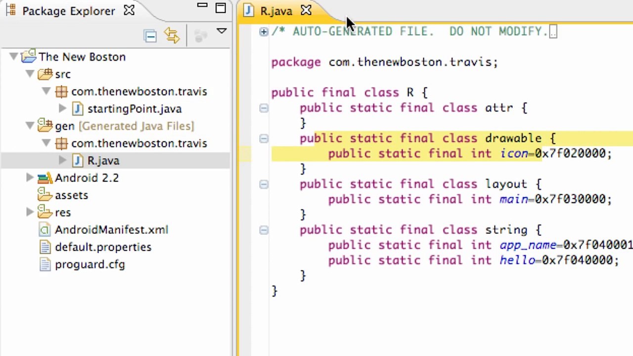 Android Application Development Tutorial - 5 - Overview of Project and ...