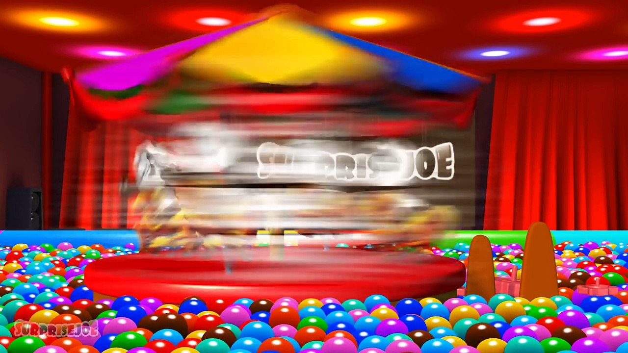 Bad Superhero Ball Pit Show to Learn Colors for Kids w- Nursery Rhymes ...