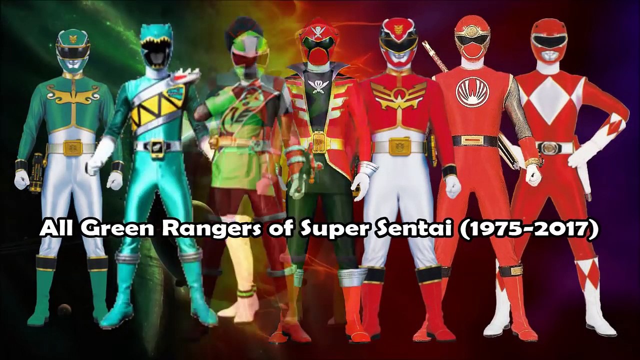 All Green Rangers of Super Sentai ( 1975 - 2017 ) - video Dailymotion