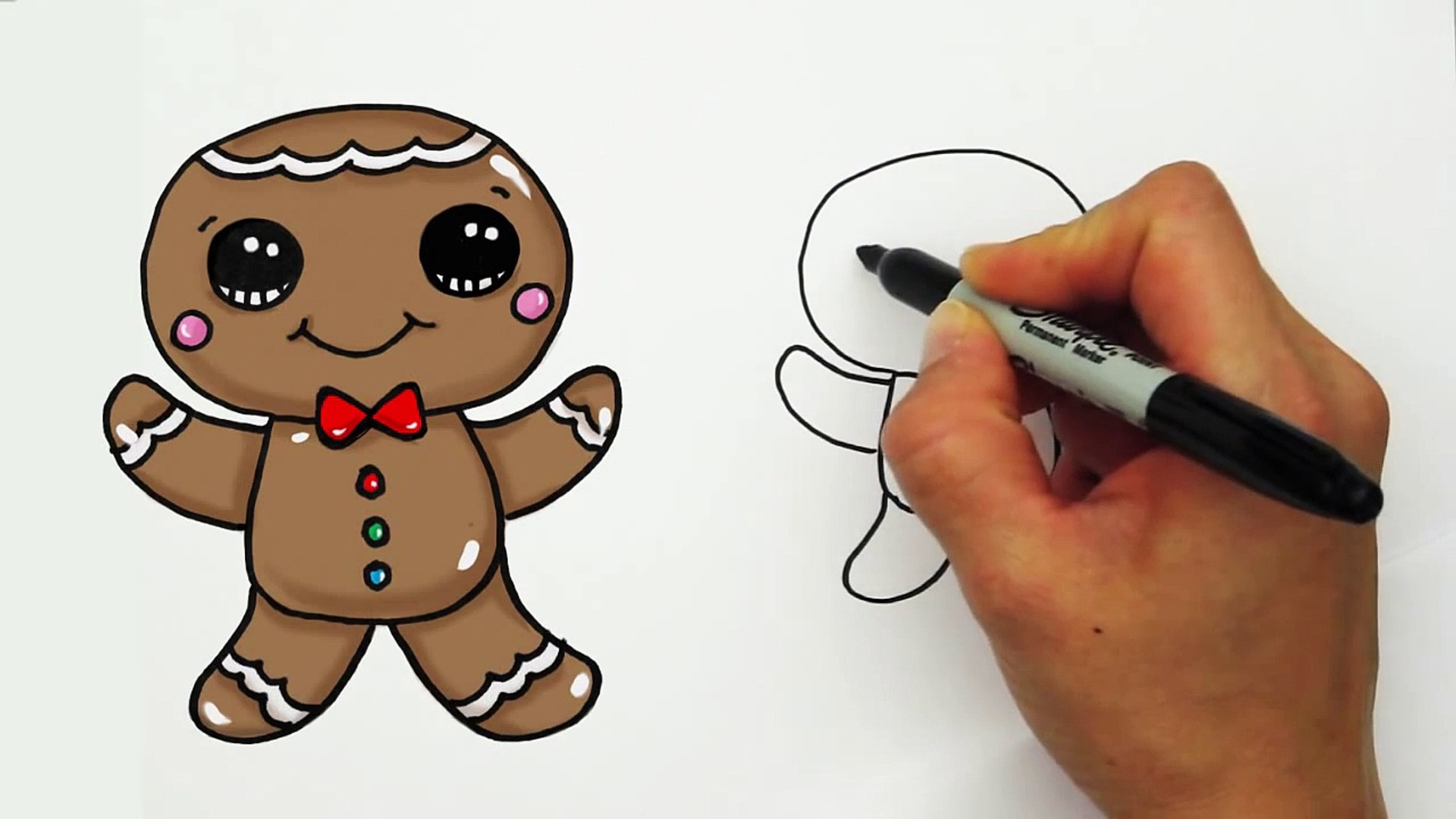 Fun2draw Gingerbread Man
