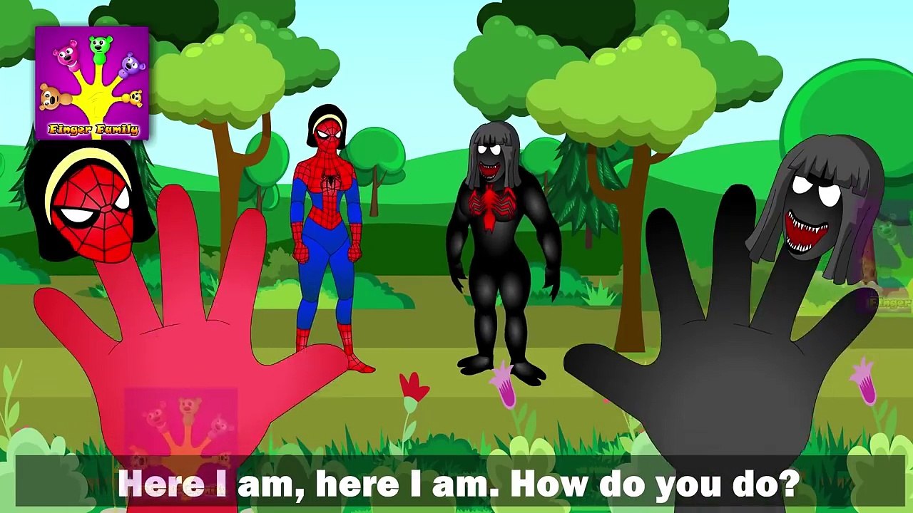 Spiderman Finger Family ( Spiderman Vs Venom ) Finger Family (venom ...