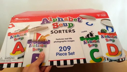 Alphabet Soup Sorters Learning Resources- Teach Letters and Phonics ...