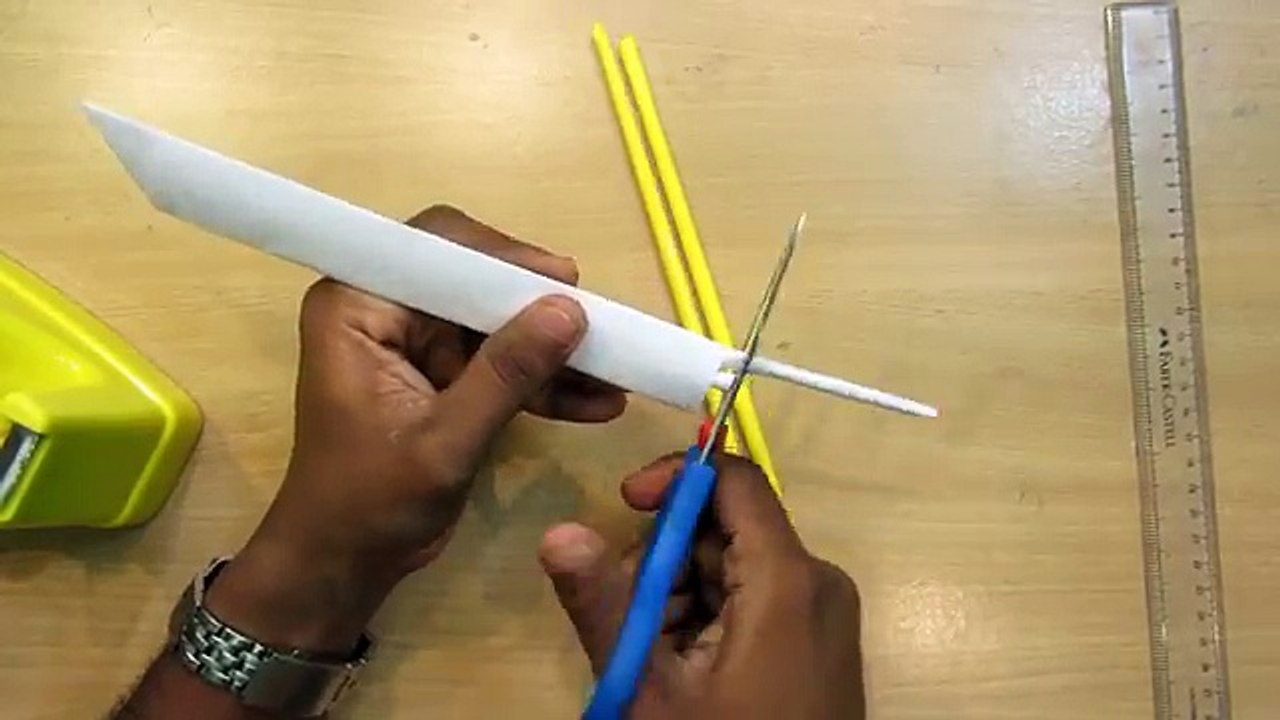 How to Make a Paper Knife ( Switch blade ) - Easy Knife Tutorials ...