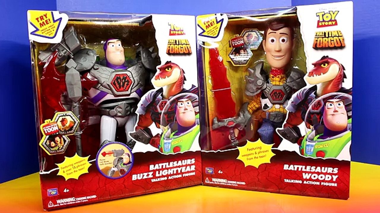 Toy Story That Time Forgot BattleSaurs Woody Buzz Lightyear Action ...