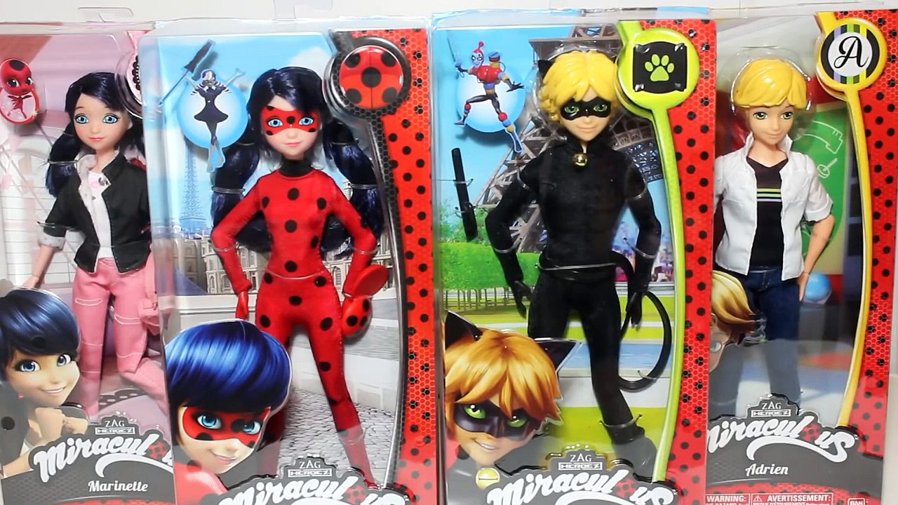 MIRACULOUS LADYBUG DOLLS Collection Review Video!! - video Dailymotion