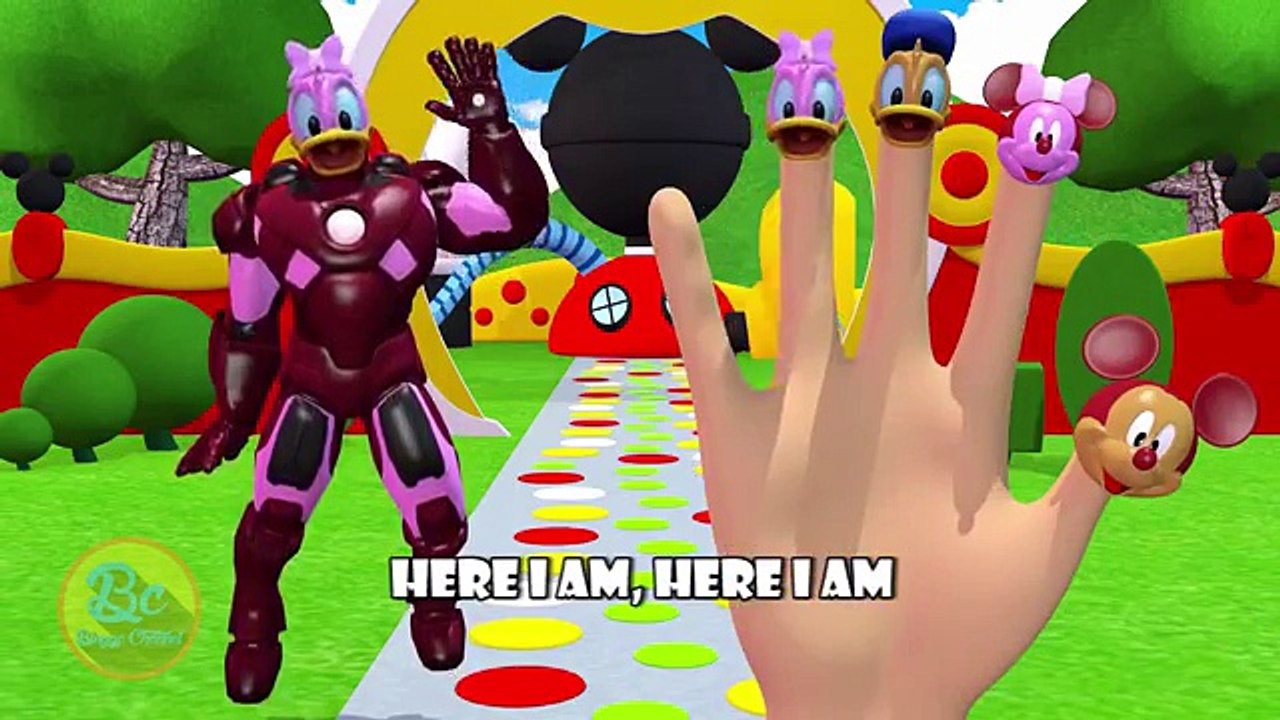 Iron Man Mickey Mouse Clubhouse Finger Family | 3D Animation From ...