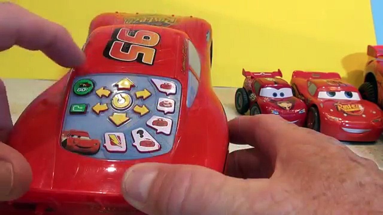 Disney Pixar Cars Lightning McQueen Talking Remote Control Programmable ...